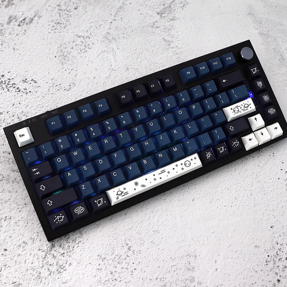 KeyCapUS | Cherry Profile Dye-Sub PBT Keycap Set - Milky Way Galaxy